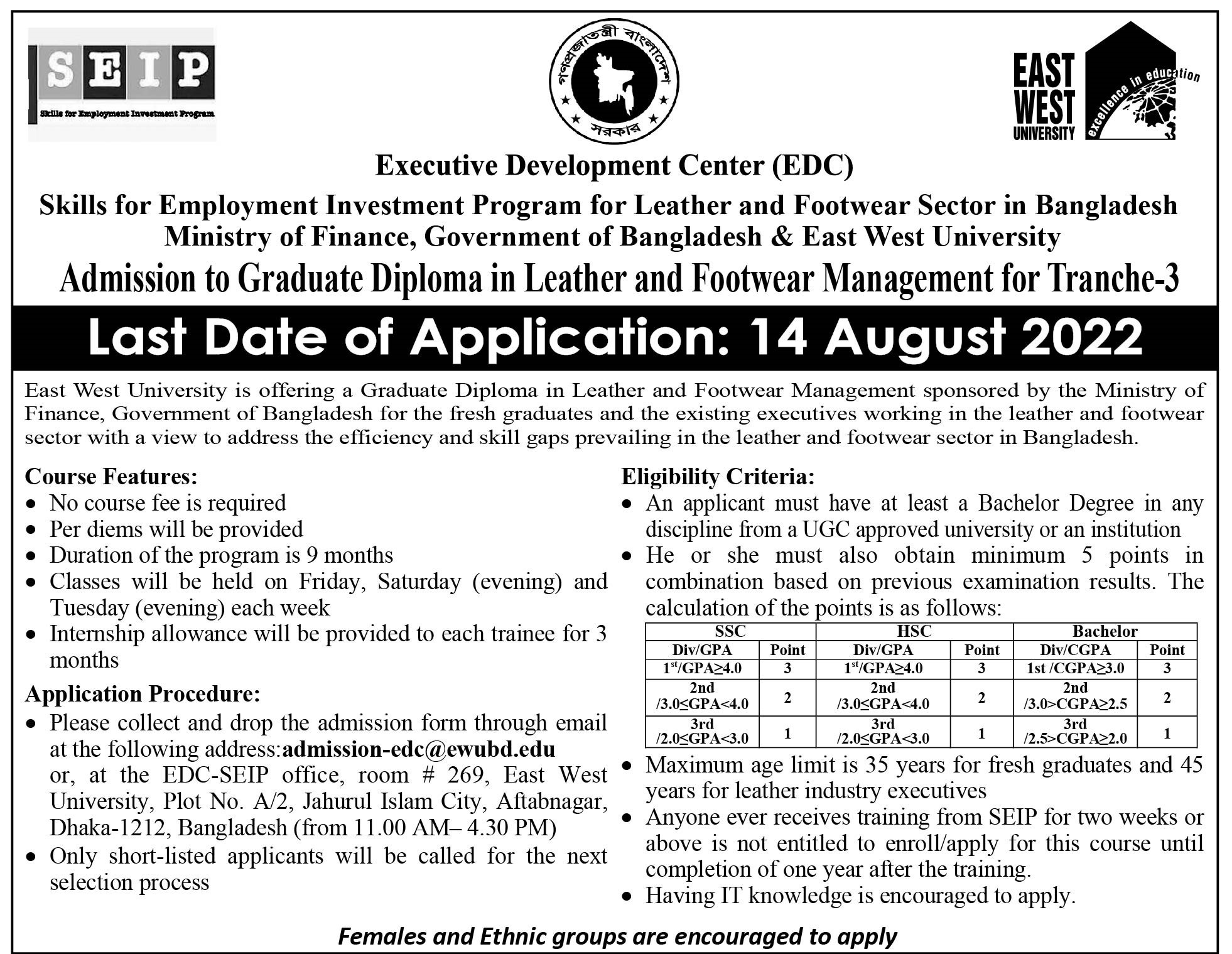 Welcome to East West University